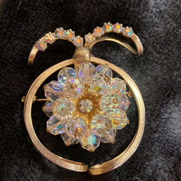 Lisner Jewelry | Jewelry | Vintage Lisner Gold Tone Brooch Orange ...